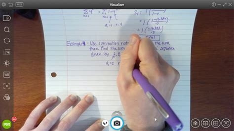 finding sums of geometric sequences youtube