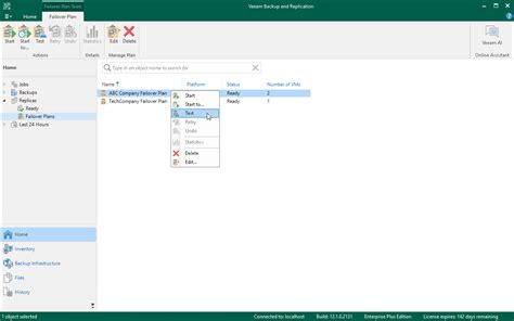 Testing Cloud Failover Plan Veeam Cloud Connect Guide