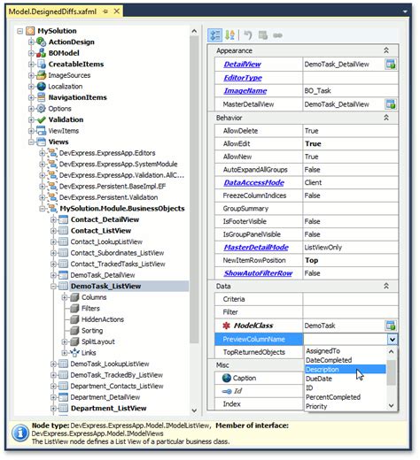 add a preview to a list view xaf cross platform app ui and web api devexpress documentation