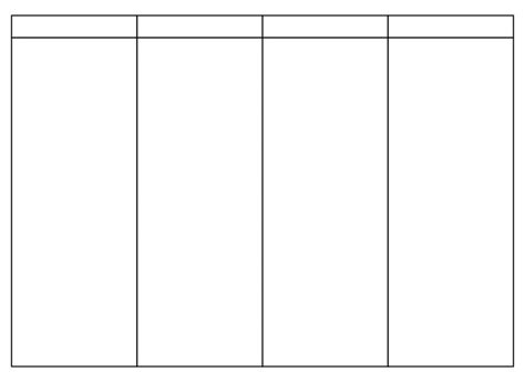 A Blank Sheet With Three Vertical Lines In The Middle And One Line At