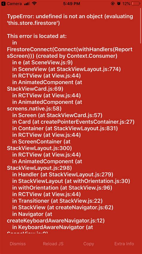 typeerror undefined is not an object evaluating this store firestore · issue 594