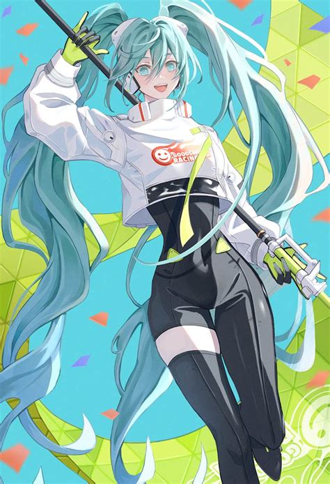 赛车未来2022 插画师kakaki的赛车初音插画图片 BoBoPic