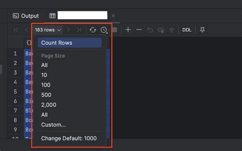 mongodb how do i set show more than 20 results in intellij datagrip mongo db shell stack
