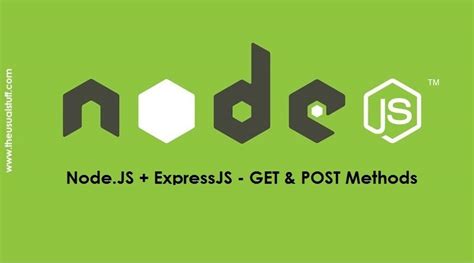 node js express get and post methods the usual stuff