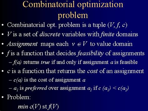 combinatorial optimization problem
