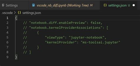 Viewing Ipython Notebooks Line Based Diff In Vs Code While Using The