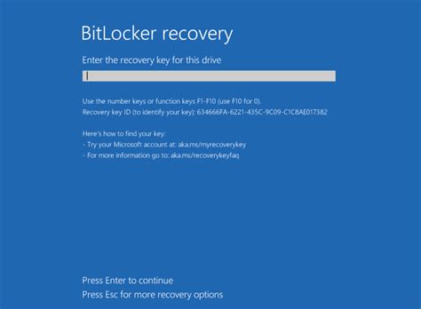 How To Enable And Recover BitLocker Recovery Key Configuration