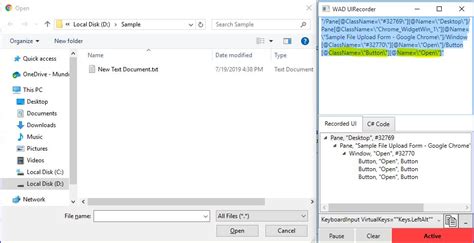 file upload using windows automation tool and selenium