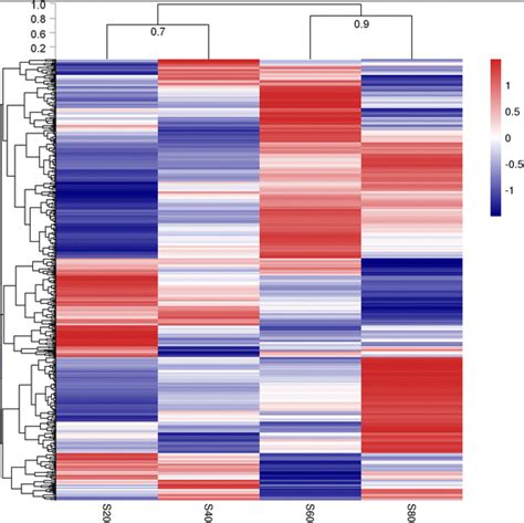 Heatmap Showing Hierarchical Clustering Of 532 Differentially Expressed