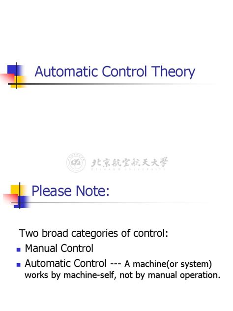 b lecture1 introduction automatic control system pdf control theory control system