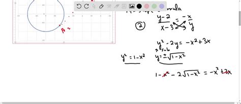 solved draw the unit circle and plot the point p 3 2 observe there are two lines tangent to