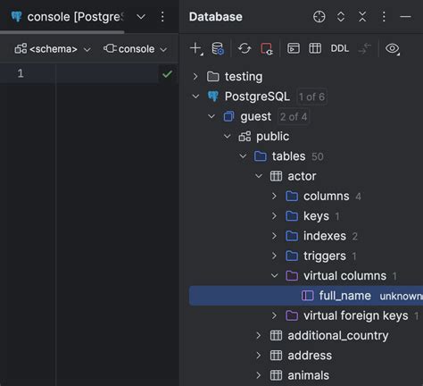 Virtual Columns JetBrains Rider Documentation