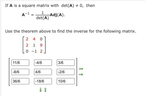 solved if a is a square matrix with det a 0 then a 1