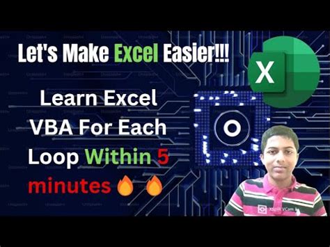 Excel VBA For Each Next Loop YouTube