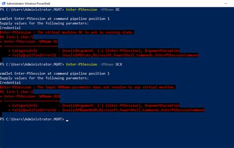 powershell direct troubleshooting some common errors images
