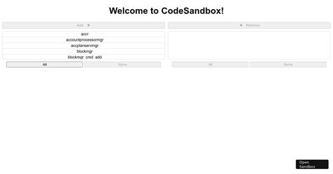 angular dual listbox examples codesandbox