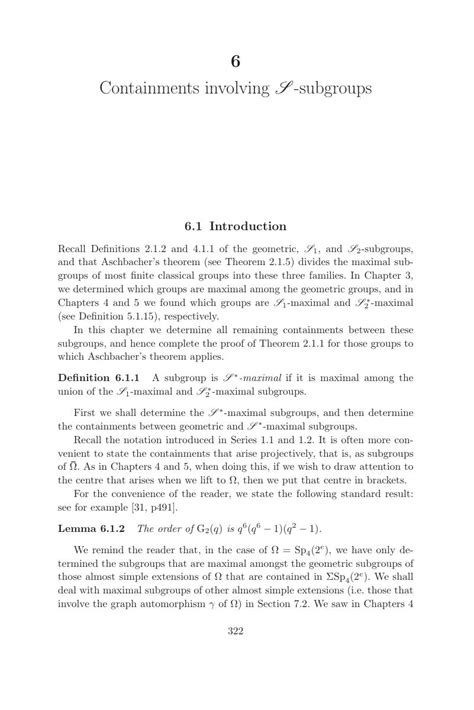 containments involving j subgroups chapter 6 the maximal subgroups of the low dimensional