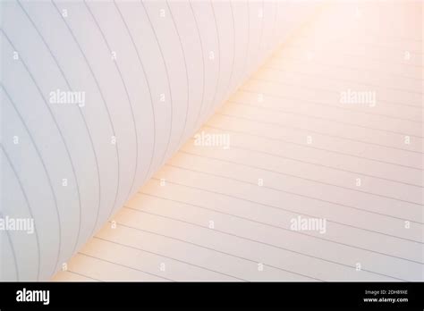 Open Notebook Empty Pages Top View Lined Notepad Background Note Book