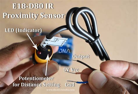 Learn The Basics Of E18 D80NK 5 Volts IR Proximity Sensor