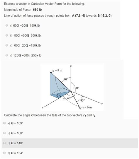 get answer express a vector in cartesian vector form for the following transtutors
