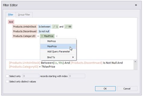 Sql Query Builder Net Reporting Tools Devexpress Documentation