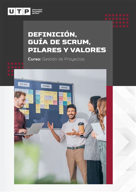 Semana 14 PDF Definición guía de Scrum pilares y valores
