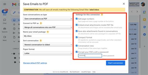 update for save emails as pdf convert gmail to pdf locally cloudhq