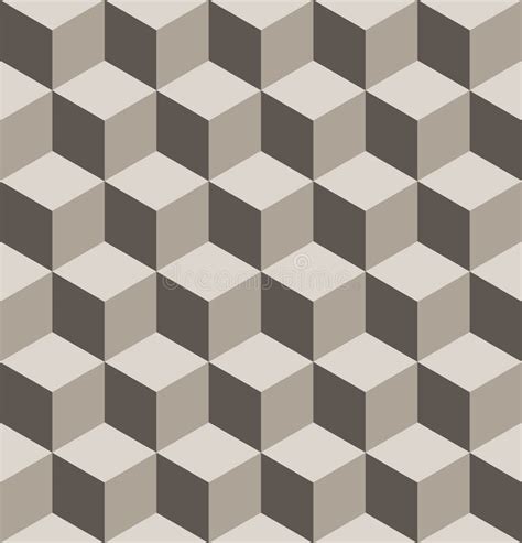 Seamless Isometric Cube Pattern Stock Vector Image 59919817