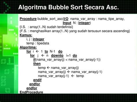 31 contoh soal algoritma bubble sort francesca fernandez