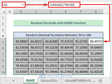 Generate Random Number In Excel With Decimals 3 Methods