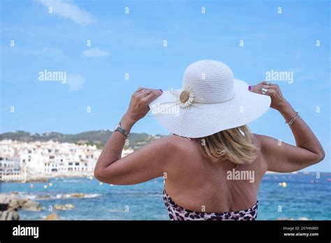 Beautiful Mature Woman In Bikini Hi Res Stock Photography And Images