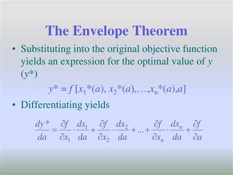 ppt the envelope theorem powerpoint presentation free download id 5468843