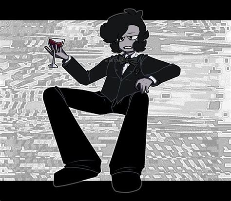 A Man In A Tuxedo Holding A Wine Glass