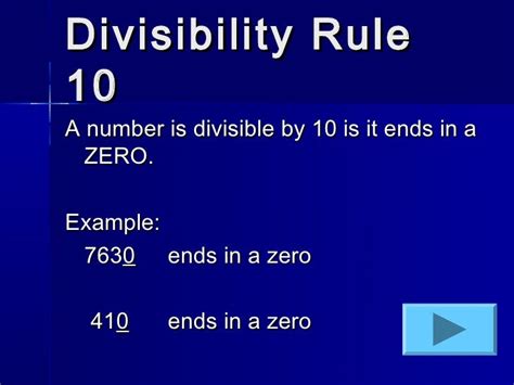 divisibility rules