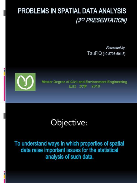 task iii problem in spatial data analysis pdf data spatial analysis
