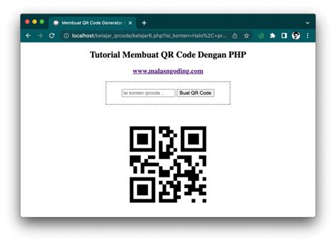 Membuat QR Code Dengan PHP Malas Ngoding