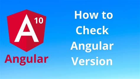 how to check angular version using cmd youtube