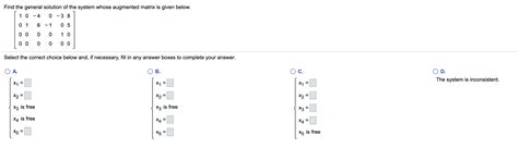 solved find the general solution of the system whose