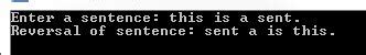 String Two Dimensional Array In C Reversing And Storing A Sentence