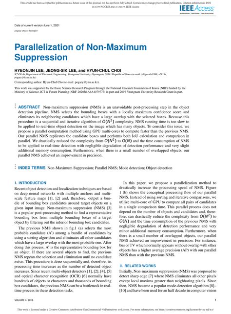 pdf parallelization of non maximum suppression