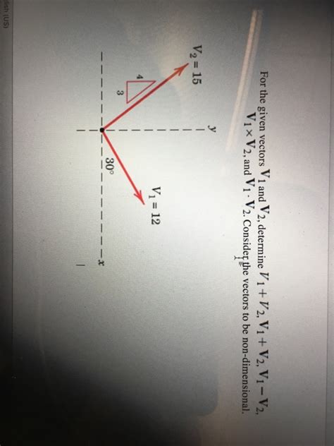 solved for the given vectors v 1 and v 2 determine v 1 v 2