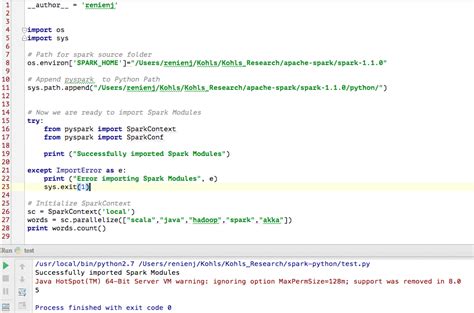 Accessing PySpark In PyCharm Renien John Joseph