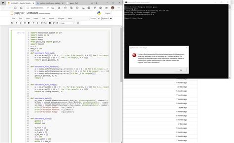 gauss algorithm written in fortran slower than written in python for large matrices page 2