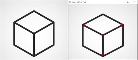 the glowing python corner detection with opencv