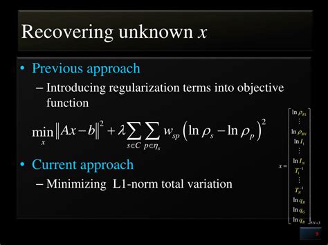 ppt scene illumination and surface albedo recovery via l1 norm total variation minimization