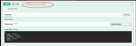 Set Summary In Swagger Endpoints Through Comment Introspection Issue