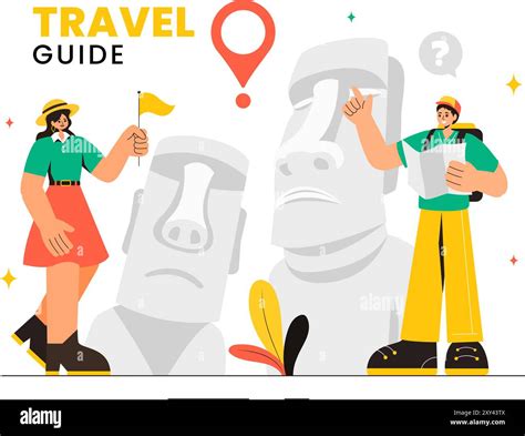 Travel Guide And Tour Vector Illustration Showing Interesting Places To