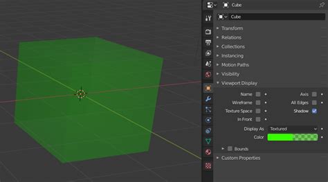 Viewport Display Color Blender