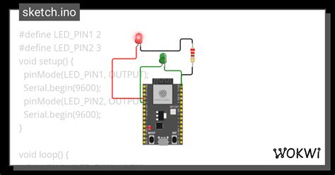 actividad práctica desarrollo de hola mundo wokwi esp32 stm32 arduino simulator