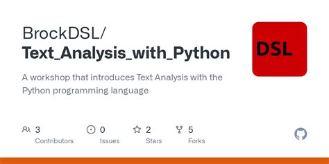 github brockdsl text analysis with python a workshop that introduces text analysis with the
